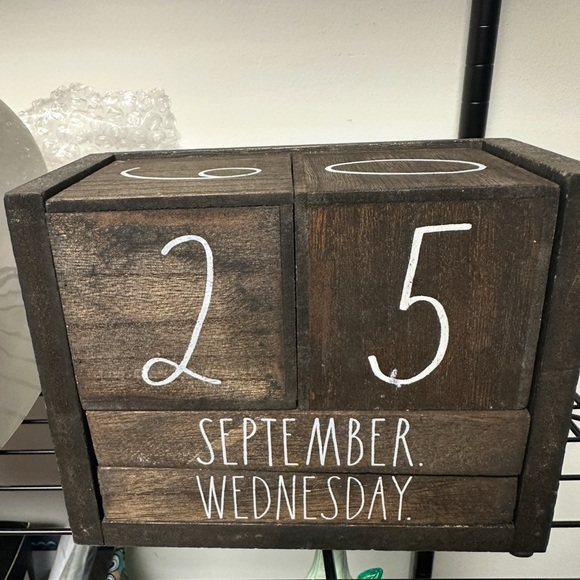 Office | Rae Dunn Wooden Perpetual Calendar | Poshmark